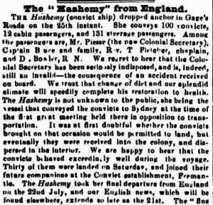 Hashemy – 1850 – Enrolled Pensioner Force WA